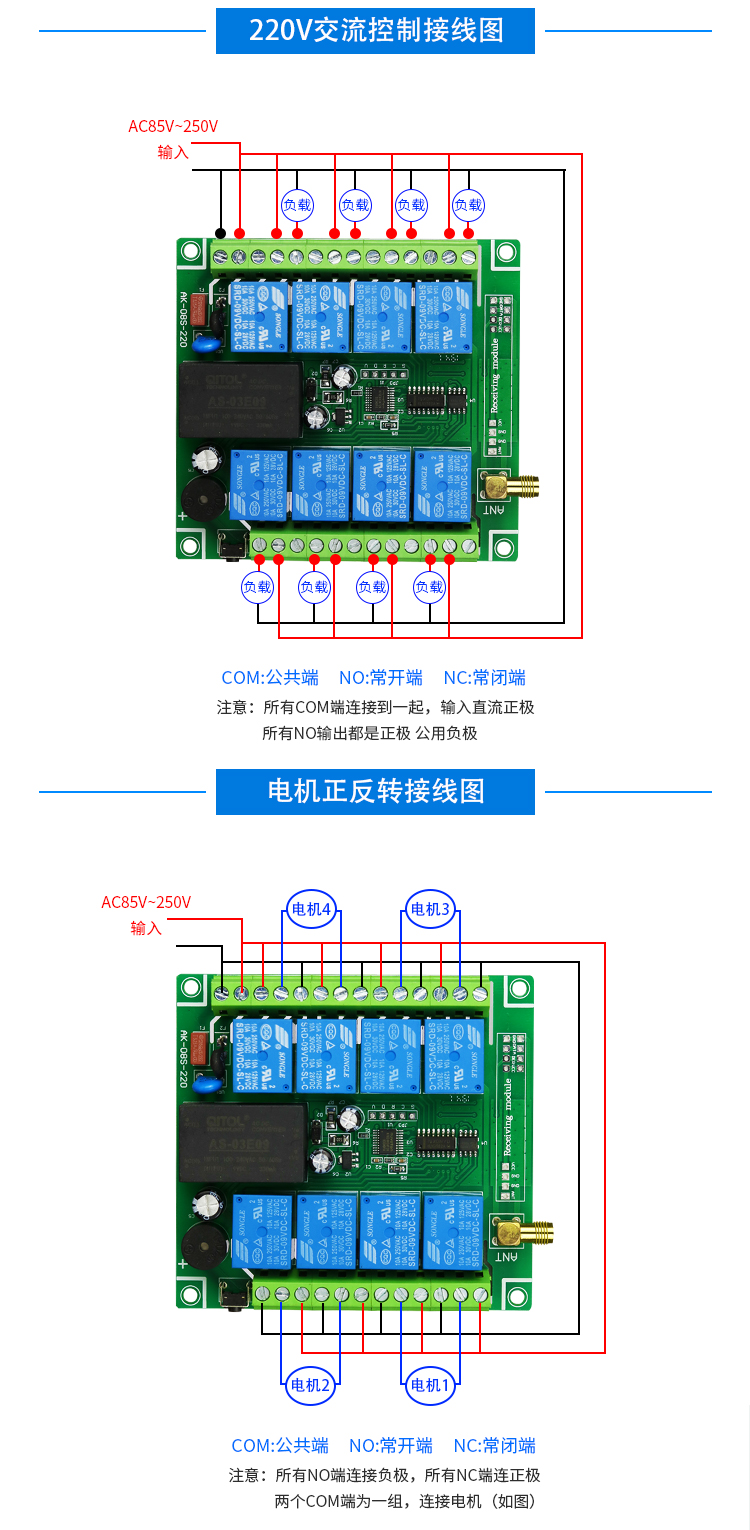 交流工控八路无线控制器 AK-08S-220-世纪奥柯