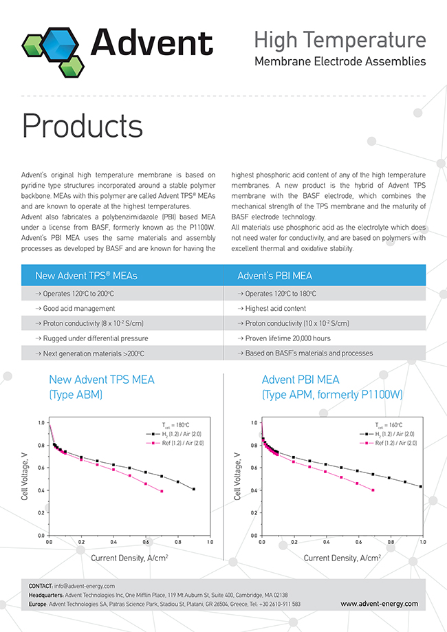 Advent 高温膜电极MEA-友洽（上海）国际贸易有限公司 官网