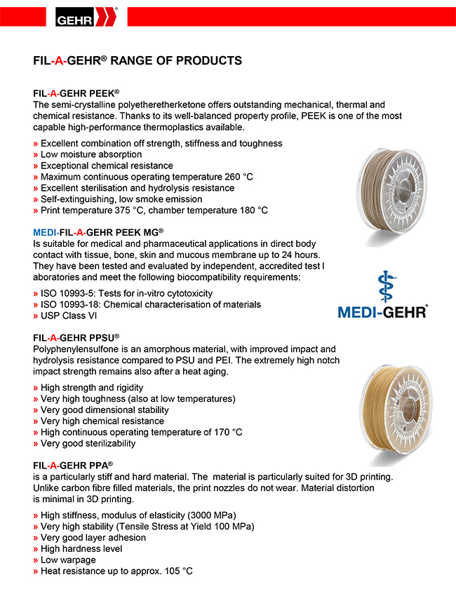 GEHR 3D打印材料-友洽（上海）国际贸易有限公司 官网