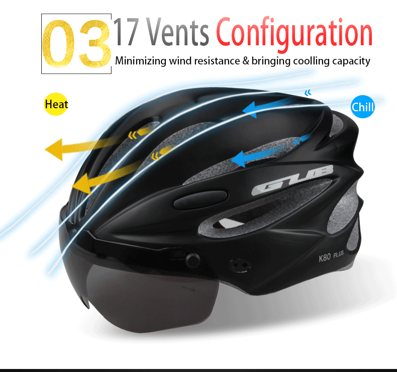 GUB K80 Plus With Lens Helmet -深圳市金盟自行车贸易有限公司