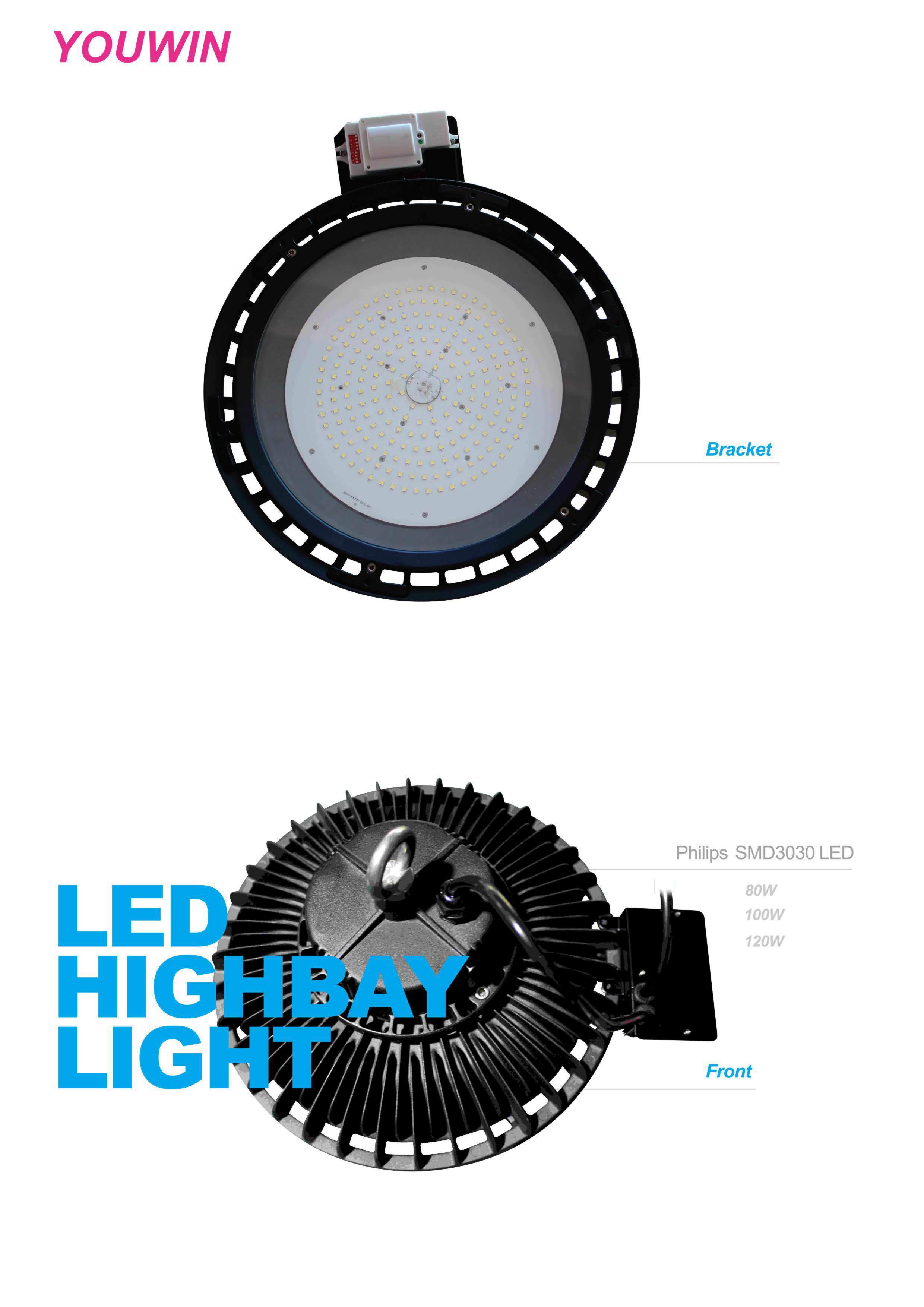 YWHBHB-80W 100W 120W UFO LED hibay light with ON-OFF sensor-LED High ...