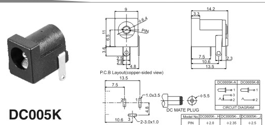 DC插座DC005K-企业官网