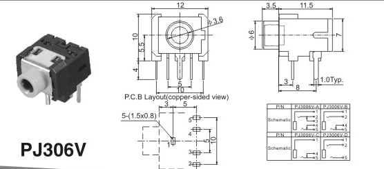 耳机插座PJ306-企业官网